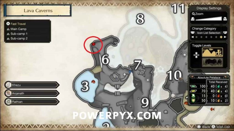 Monster Hunter Rise - Lava Caverns Relic Locations