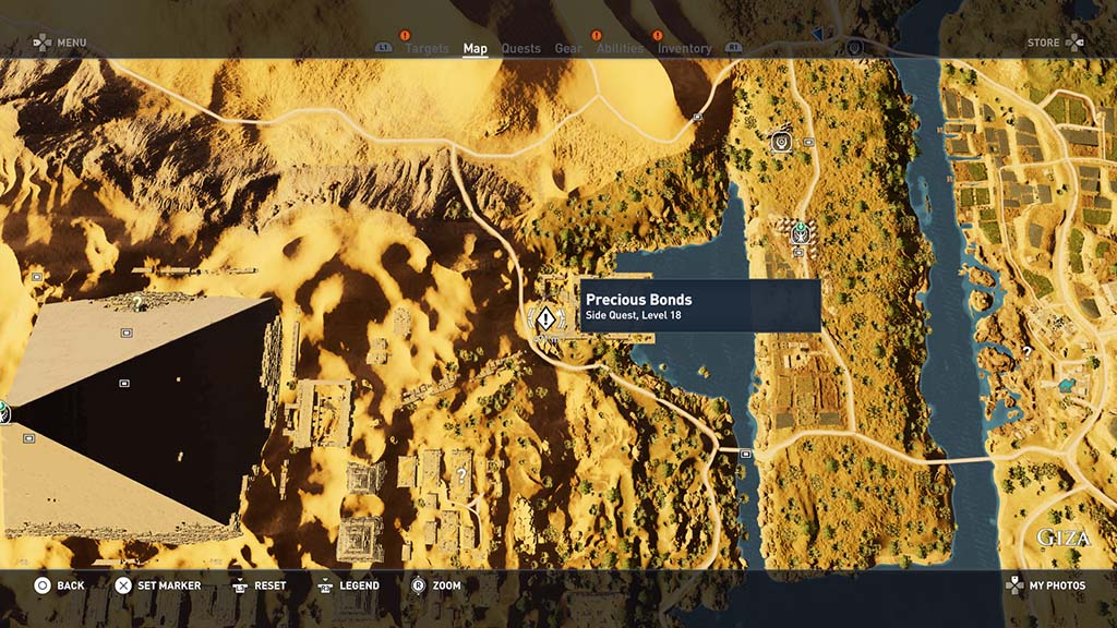 Assassin’s Creed Origins Precious Bonds Side Quest Walkthrough