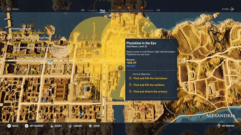 Assassin’s Creed Origins Phylakitai in the Eye Side Quest Walkthrough