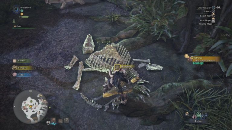 Monster Hunter World: Bone Locations List