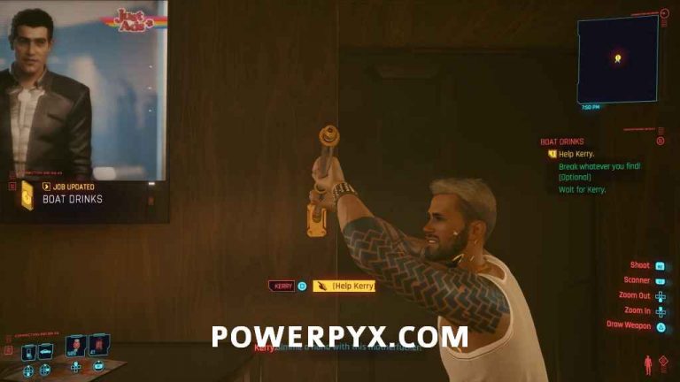 Cyberpunk 2077 Boat Drinks Walkthrough