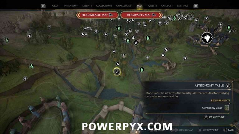 Howarts Legacy All Astronomy Tables Locations