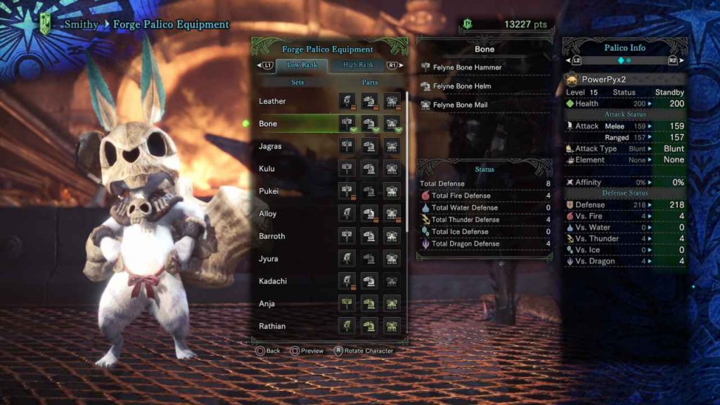 Monster Hunter World: All Palico Armor Sets & Outfits
