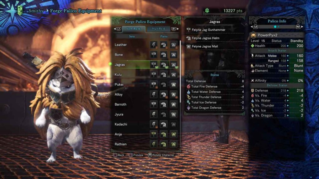 Monster Hunter World: All Palico Armor Sets & Outfits