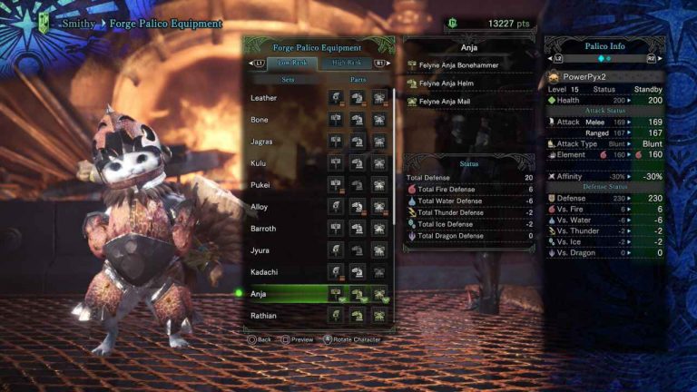 Monster Hunter World: All Palico Armor Sets & Outfits