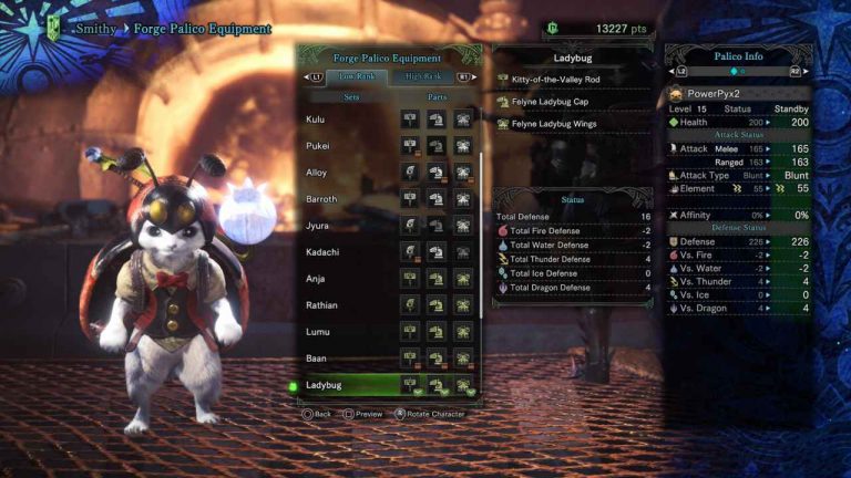 Monster Hunter World: All Palico Armor Sets & Outfits