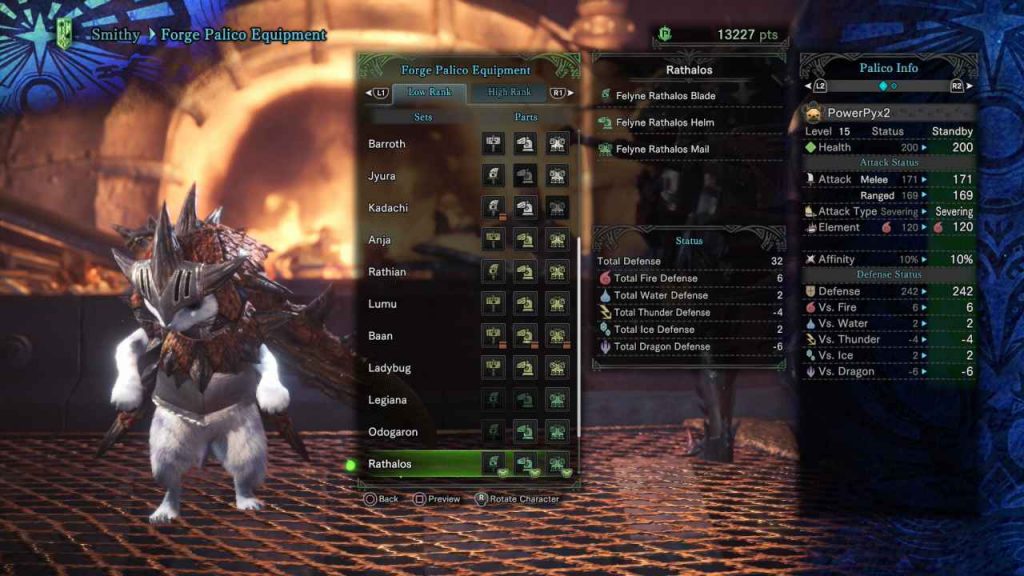 Monster Hunter World: All Palico Armor Sets & Outfits