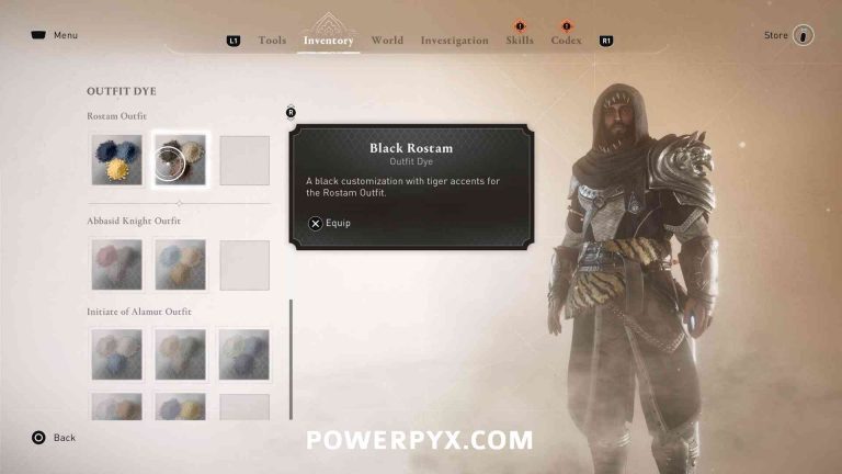Assassin's Creed Mirage All Outfit Dyes