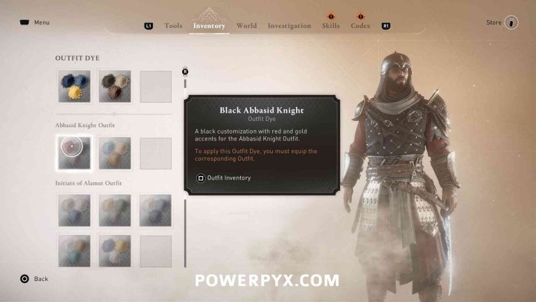 Assassin's Creed Mirage All Outfit Dyes
