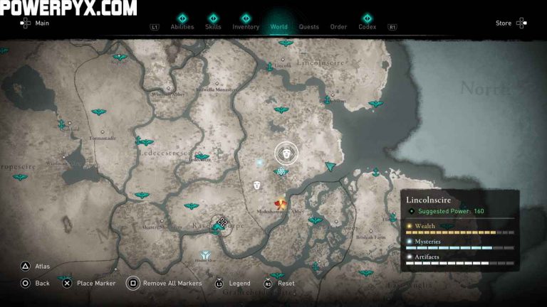 Assassin's Creed Valhalla Lincolnscire Artifact Locations