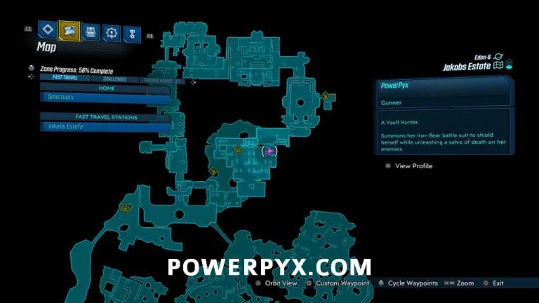Borderlands 3 - Eden-6 All Named Locations