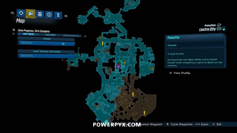 Borderlands 3 - Promethea All Named Locations