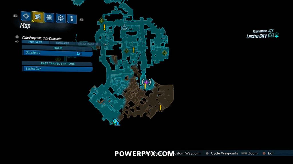 Borderlands 3 - Promethea All Named Locations