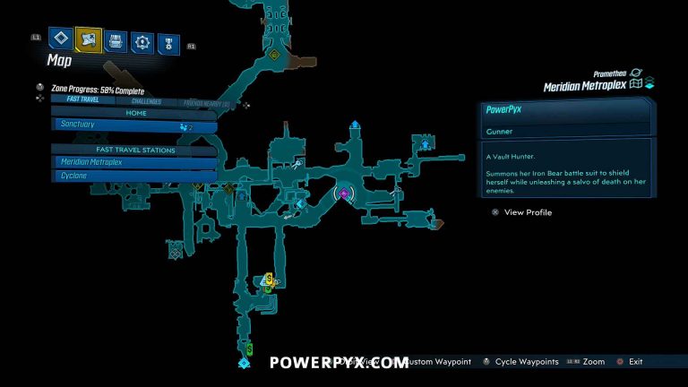 Borderlands 3 - Promethea All Named Locations