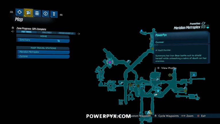 Borderlands 3 - Promethea All Named Locations