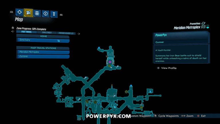 Borderlands 3 - Promethea All Named Locations