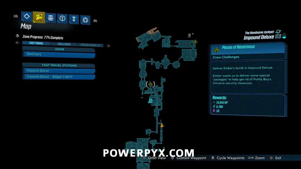 Borderlands 3 All Pieces of Resistance Locations