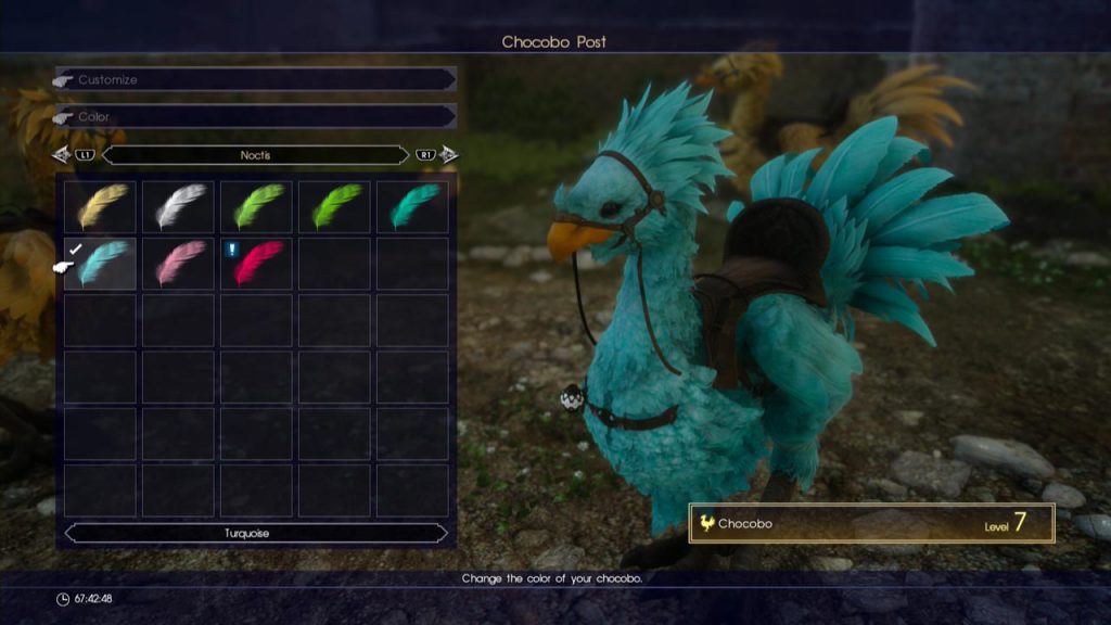 Final Fantasy XV How to Change Chocobo Color
