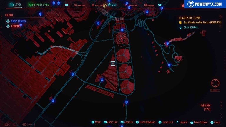 Cyberpunk 2077 All Fast Travel Dataterms Locations