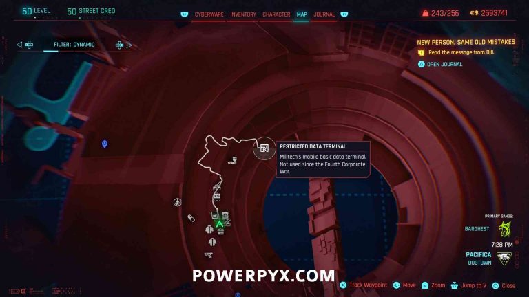 Cyberpunk 2077 All Restricted Data Terminal Locations (Relic Points)