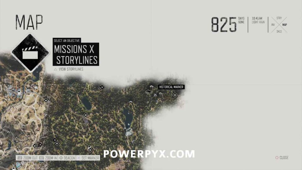 Days Gone All Historical Marker Locations
