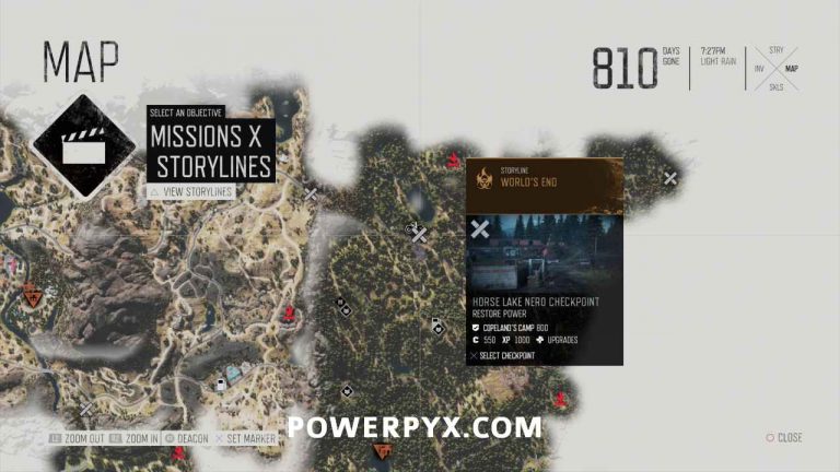 Days Gone All Nero Checkpoint Locations