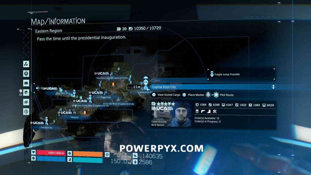 Death Stranding All UCA Facility Locations