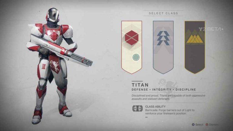Destiny 2 Character Classes