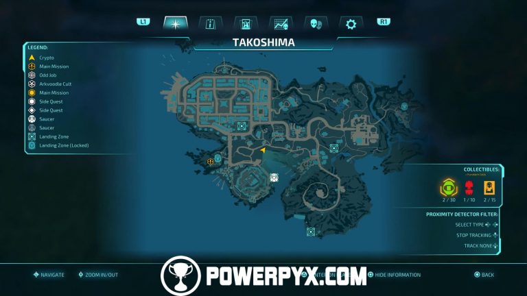 Destroy All Humans 2 Reprobed - Takoshima Collectibles Locations