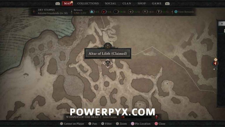 Diablo 4 Dry Steppes All Altars of Lilith Locations