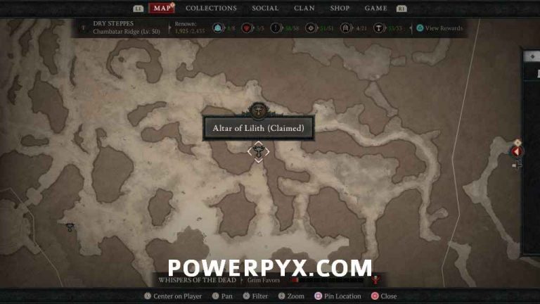Diablo 4 Dry Steppes All Altars of Lilith Locations