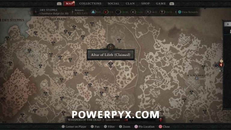 Diablo 4 Dry Steppes All Altars of Lilith Locations