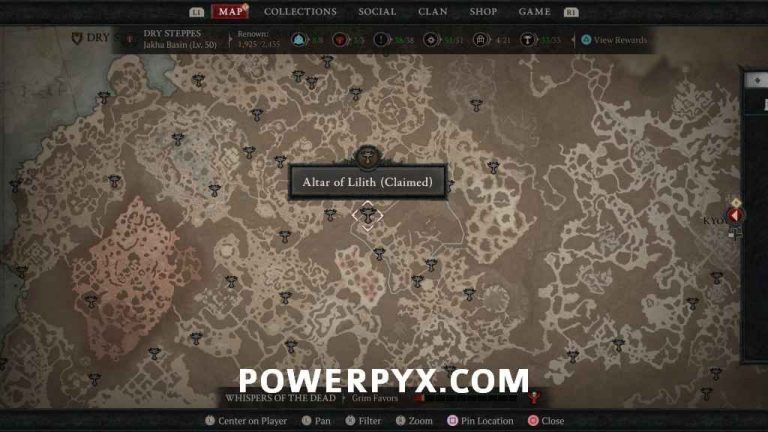 Diablo 4 Dry Steppes All Altars of Lilith Locations