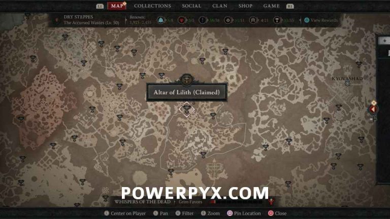 Diablo 4 Dry Steppes All Altars of Lilith Locations