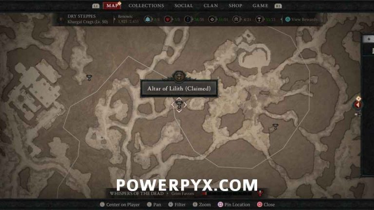Diablo 4 Dry Steppes All Altars of Lilith Locations