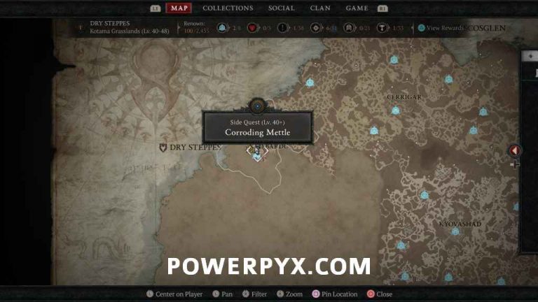 Diablo 4 Dry Steppes All Side Quest Locations