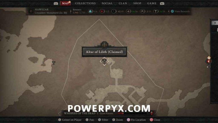 Diablo 4 Hawezar All Altar of Lilith Locations