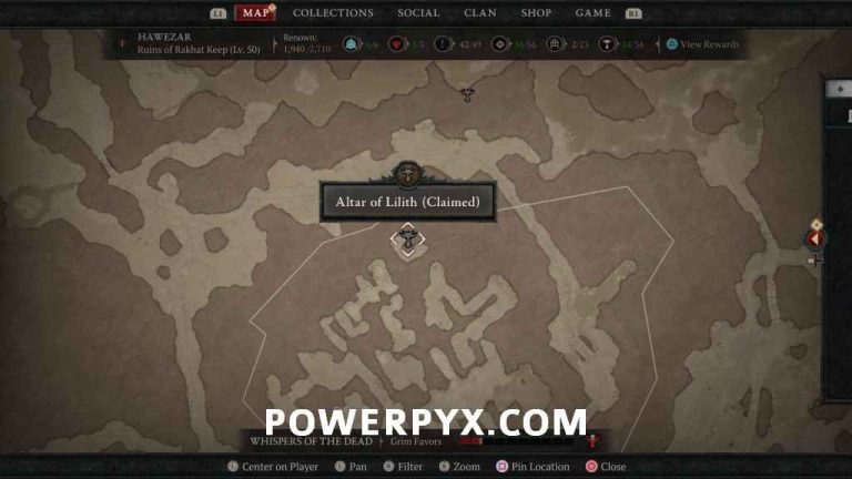 Diablo 4 Hawezar All Altar of Lilith Locations