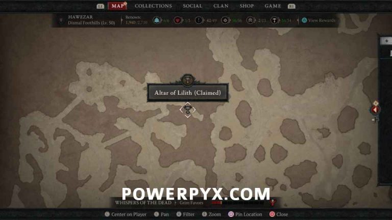 Diablo 4 Hawezar All Altar of Lilith Locations