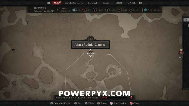 Diablo 4 Hawezar All Altar of Lilith Locations