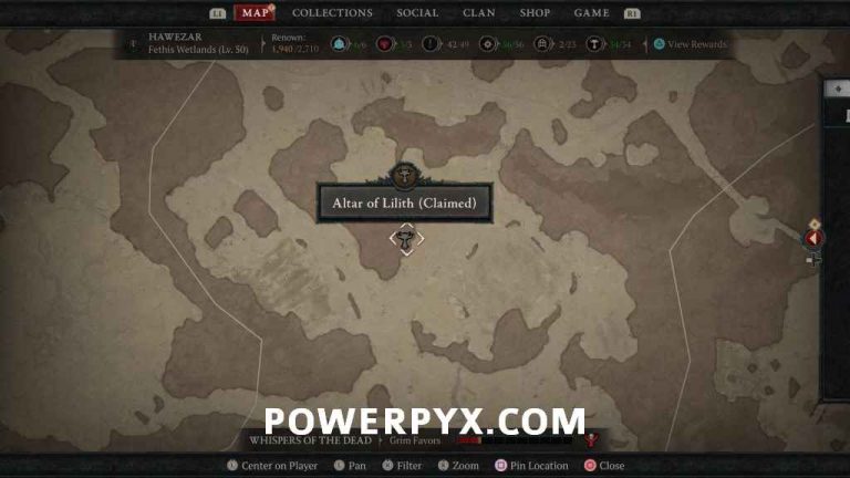 Diablo 4 Hawezar All Altar of Lilith Locations