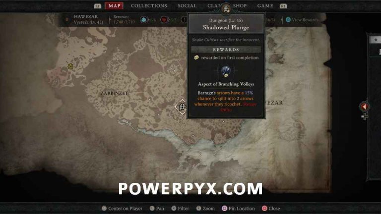 Diablo 4 Hawezar All Side Dungeon Locations