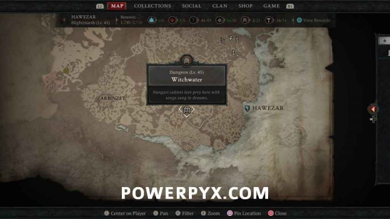 Diablo 4 Hawezar All Side Dungeon Locations