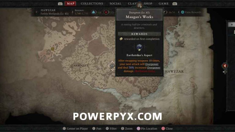 Diablo 4 Hawezar All Side Dungeon Locations