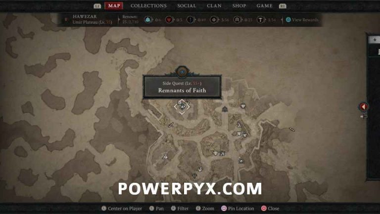 Diablo 4 Hawezar All Side Quest Locations