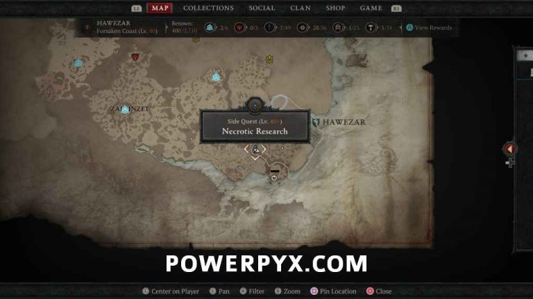 Diablo 4 Hawezar All Side Quest Locations