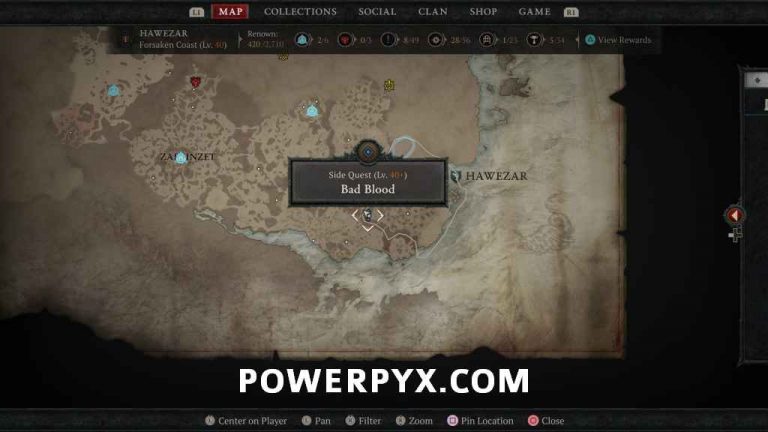 Diablo 4 Hawezar All Side Quest Locations