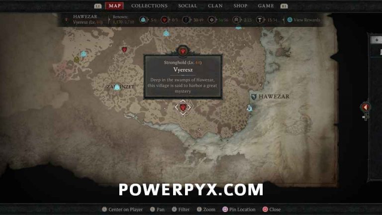Diablo 4 Hawezar All Stronghold Locations