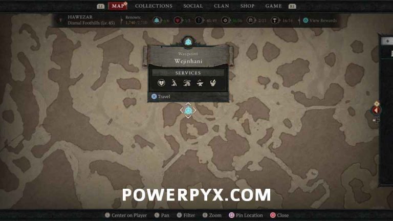 Diablo 4 Hawezar All Waypoint Locations