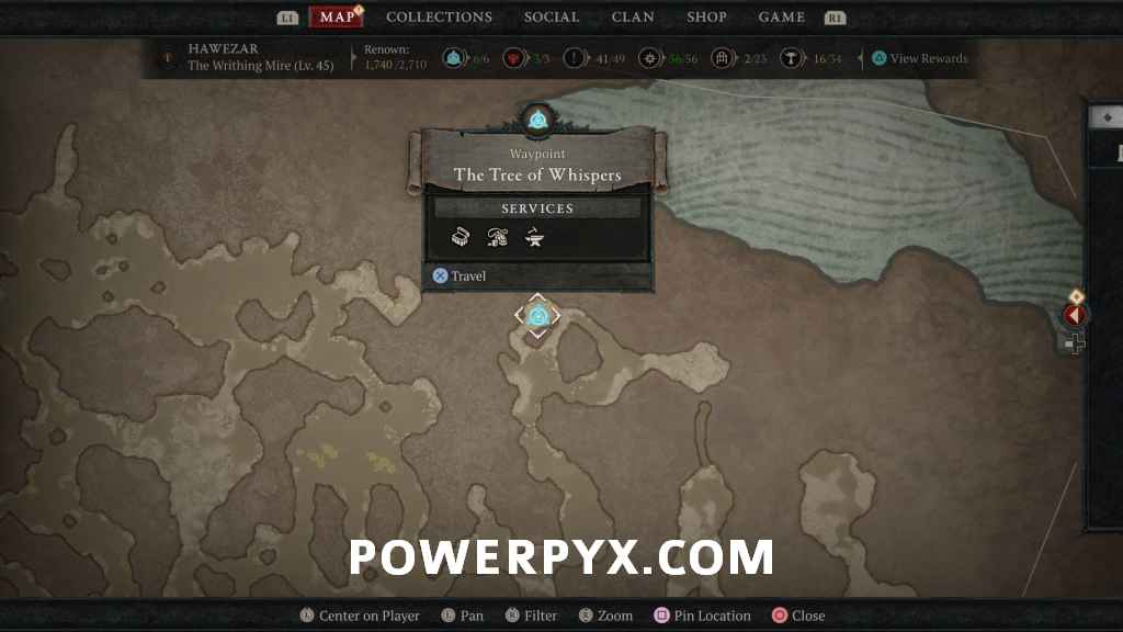 Diablo 4 Hawezar All Waypoint Locations